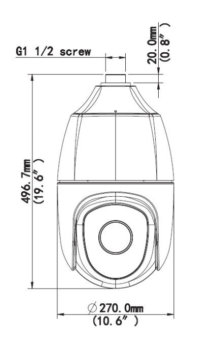 CMVision CM-IPC6858SR-X38UP-VC 4K Ultra-HD Network IR PTZ Dome IP Came